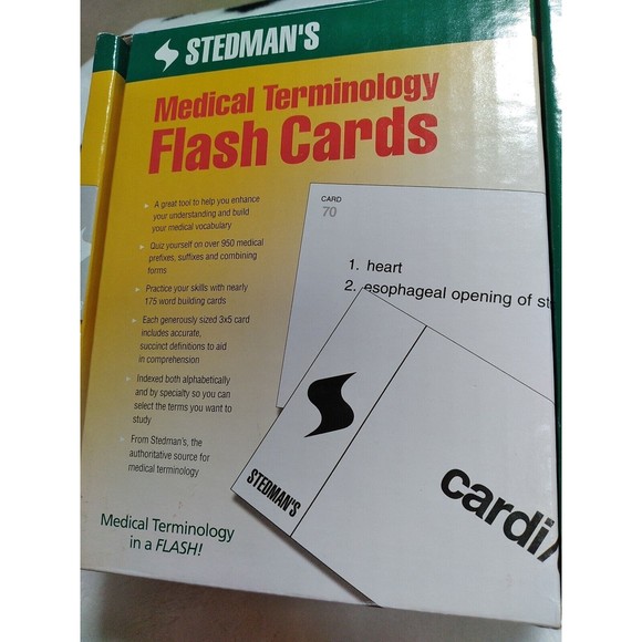 Stedmans | Office | Stedmans Medical Terminology Flash Cards Handbook ...
